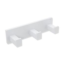 HEWI System 900 Q Hakenleiste 900Q90.00360DX pulverbeschichtet wei&szlig; tiefmatt, aus Edelstahl, 155x40x44mm