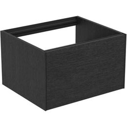 Ideal Standard Conca Waschtisch-Unterschrank T3982Y4 ohne Waschtisch-Platte, 1 Auszug, 60x50,5x36 cm, Eiche geflammt Furnier