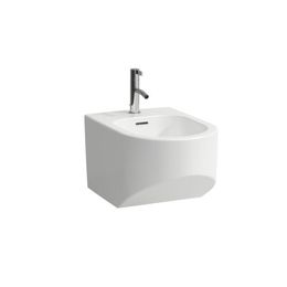 Laufen Sonar Wand-Bidet H8303410003021 37x53cm, Hahnloch, ohne seitliches Loch für Wasseranschluss, weiß
