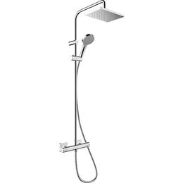 Hansgrohe Vernis Shape 230 1jet Showerpipe 26097000 EcoSmart, mit Brausethermostat, chrom