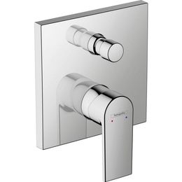 Hansgrohe Vernis Shape Fertigmontageset 71469000 Unterputz-Wannenarmatur, mit integrierter Sicherungskombination, chrom