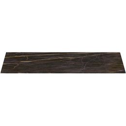 Ideal Standard Conca Keramik-Waschtisch-Platte T3971DG Ausladung 50,5cm, 100 x 50,5 x 0,6 cm, Mamor Noir Desir