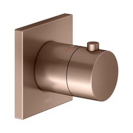 KEUCO IXMO Fertigmontageset 59553290002 Unterputz-Thermostat-Armatur, eckig, rotgold geb&uuml;rstet
