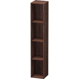 Duravit L-Cube Regalelement LC120502121 18x18cm, 4 F&auml;cher, vertikal, nussbaum dunkel