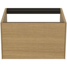 Ideal Standard Conca Waschtisch-Unterschrank T3982Y6 ohne Waschtisch-Platte, 1 Auszug, 60x50,5x36 cm, Eiche hell Furnier