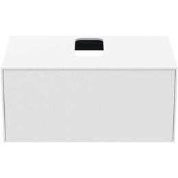 Ideal Standard Conca Waschtisch-Unterschrank T3929Y1 mit Ausschnitt, 1 Auszug, 80x50,5x37 cm, mittig, Wei&szlig; matt lackiert