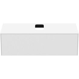 Ideal Standard Conca Waschtisch-Unterschrank T3931Y1 mit Ausschnitt, 1 Auszug, 120x50,5x37 cm, mittig, Wei&szlig; matt lackiert