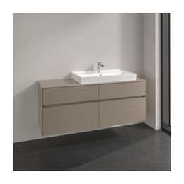 Villeroy & Boch Villeroy und Boch Collaro Waschtischunterschrank C09000VM 140x54,8x50cm, Waschtisch rechts, taupe