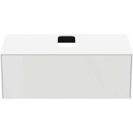Ideal Standard Conca Waschtisch-Unterschrank T3930Y1 mit Ausschnitt, 1 Auszug, 100x50,5x37 cm, mittig, Wei&szlig; matt lackiert