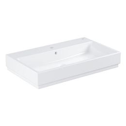 Grohe Cube Keramik Waschtisch 3946900H 80cm, 1 Hahnloch mit &Uuml;berlauf, alpinwei&szlig; PureGuard