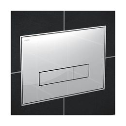 Mepa Orbit Betätigungsplatte 421844 Glas weiß, 2-Mengenspülung