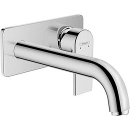 Hansgrohe Vernis Shape Fertigmontageset 71578000 Unterputz-Waschtischarmatur, f&uuml;r Wandmontage, mit Auslauf 20,5cm, chrom