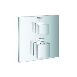 Grohe Grohtherm Cube Fertigmontageset 24153000 chrom, UP-Brause-Thermostat