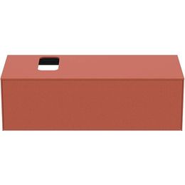 Ideal Standard Conca Waschtisch-Unterschrank T3932Y3 mit Ausschnitt, 1 Auszug, 120x50,5x37 cm, rechts/links, Sunset matt lackiert