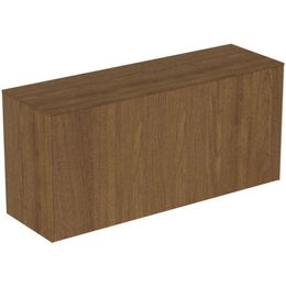 Ideal Standard Conca Waschtisch-Unterschrank T4320Y5 ohne Ausschnitt, 1 Auszug, 120 x 37 x 55 cm, Walnuss dunkel Furnier