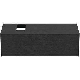 Ideal Standard Conca Waschtisch-Unterschrank T3932Y4 mit Ausschnitt, 1 Auszug, 120x50,5x37 cm, rechts/links, Eiche geflammt Furnier