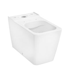 Hansgrohe EluPura Q Stand-WC 60263450 f&uuml;r aufgesetzten Sp&uuml;lkasten 640 wandb&uuml;ndig mit horizontalem/vertikalem Abgang , AquaFall Flush
