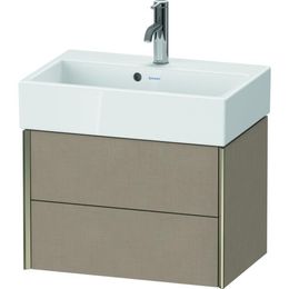 Duravit XViu Waschtisch-Unterschrank XV43160B175 58,4x38,4x39,7cm, 2 Schubk&auml;sten, champagner matt, leinen