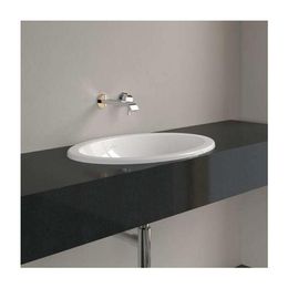 Villeroy & Boch Villeroy und Boch Loop & friends Einbauwaschbecken 4A630001 oval, ohne Hahnlochbank, mit &Uuml;berlauf, 66 x 47 cm, wei&szlig;