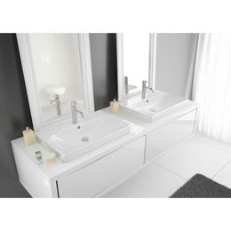 Hoesch Carta Waschbecken 4432.013 60 x 50 cm, ohne Hahnloch und &Uuml;berlauf, wei&szlig; matt