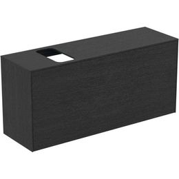 Ideal Standard Conca Waschtisch-Unterschrank T3938Y4 mit Ausschnitt, 1 Auszug, 120x37x55 cm, rechts/links, Eiche geflammt Furnier