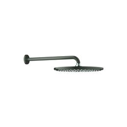 Grohe Rainshower Cosmopolitan Kopfbrause 26066AL0 hard graphite geb&uuml;rstet, mit Brausearm, 380 mm