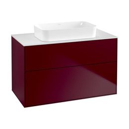 Villeroy & Boch Villeroy und Boch Finion Waschtischunterschrank G64100HB 100x60,3x50,1mm, Wandbeleuchtung, Glass White Matt, Peony Matt