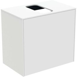 Ideal Standard Conca Waschtisch-Unterschrank T3934Y1 mit Ausschnitt, 1 Auszug, 60x37x55 cm, mittig, Wei&szlig; matt lackiert