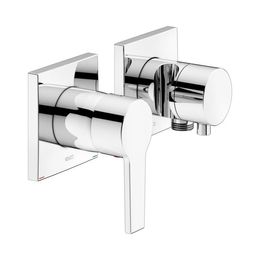 KEUCO Edition 11 Brausearmatur 51151011222 chrom, 2 Verbraucher, mit Wandanschlu&szlig;bogen und Brausehalter