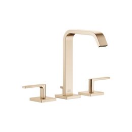 Dornbracht IMO Waschtisch-3-Locharmatur 20713671-27 mit Ablaufgarnitur, Light Gold geb&uuml;rstet