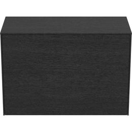 Ideal Standard Conca Waschtisch-Unterschrank T4318Y4 ohne Ausschnitt, 1 Auszug, 80 x 37 x 55 cm, Eiche geflammt Furnier