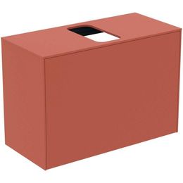 Ideal Standard Conca Waschtisch-Unterschrank T3935Y3 mit Ausschnitt, 1 Auszug, 80x37x55 cm, mittig, Sunset matt lackiert
