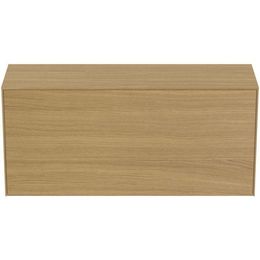 Ideal Standard Conca Waschtisch-Unterschrank T4320Y6 ohne Ausschnitt, 1 Auszug, 120 x 37 x 55 cm, Eiche hell Furnier