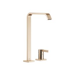 Dornbracht IMO Waschtisch-2-Locharmatur 29218671-27 mit hohem Auslauf, Light Gold geb&uuml;rstet
