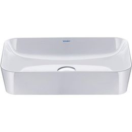 Duravit Cape Cod Aufsatz-Waschtisch 23475500001 55x40cm, ohne Hahnloch, &Uuml;berlauf, Hahnlochbank, Wei&szlig; WonderGliss