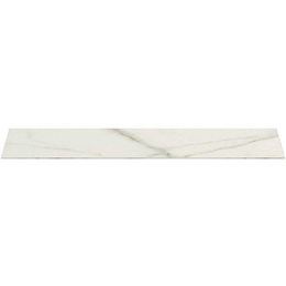 Ideal Standard Conca Keramik-Waschtisch-Platte T4347DH Ausladung 37cm, 120 x 37,3 x 0,6 cm, Mamor Calacatta