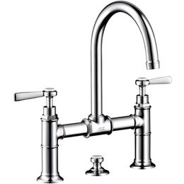 Hansgrohe Axor Montreux Waschtischarmatur 16511000 chrom, mit Ablaufgarnitur, Hebelgriff
