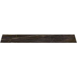 Ideal Standard Conca Keramik-Waschtisch-Platte T4347DG Ausladung 37cm, 120 x 37,3 x 0,6 cm, Mamor Noir Desir