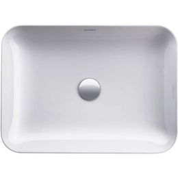 Duravit Cape Cod Aufsatz-Waschtisch 2347550000 55x40cm, ohne Hahnloch, &Uuml;berlauf, Hahnlochbank, Wei&szlig;