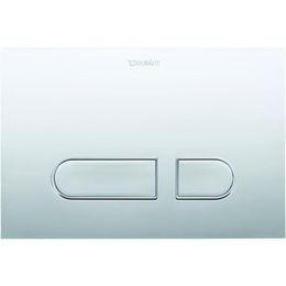 Duravit DuraSystem Bet&auml;tigungsplatte WD5001021000 21,7 x 14,65 cm, Kunststoff chrom hochglanz, f&uuml;r WC