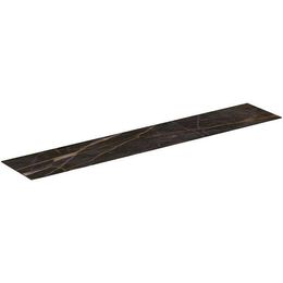 Ideal Standard Conca Keramik-Waschtisch-Platte T4349DG Ausladung 37cm, 200 x 37,3 x 0,6 cm, Mamor Noir Desir
