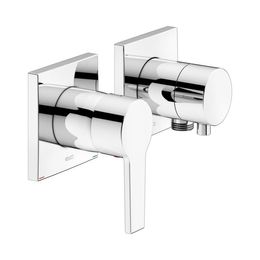 KEUCO Edition 11 Brausearmatur 51151011122 chrom, 2 Verbraucher, Unterputz Montage, mit Wandanschlu&szlig;bogen