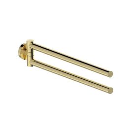 Herzbach Living Handtuchhalter 30.818500.1.03 zweiteilig, 340mm, Wandmontage, PVD gold