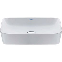 Duravit Cape Cod Aufsatz-Waschtisch 2340433200 43x43cm, ohne Hahnloch, &Uuml;berlauf, Hahnlochbank, Wei&szlig; Seidenmatt