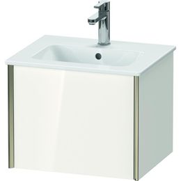 Duravit XViu Waschtisch-Unterschrank XV42150B122 51x42x40cm, 1 Auszug, wandh&auml;ngend, champagner matt, wei&szlig; hochglanz