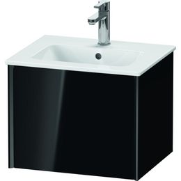 Duravit XViu Waschtisch-Unterschrank XV42150B240 51x42x40cm, 1 Auszug, wandh&auml;ngend, schwarz matt, schwarz hochglanz