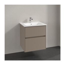 Villeroy & Boch Villeroy und Boch Collaro Waschtischunterschrank C14200VM 56,1x61x48cm, Waschbecken mittig, taupe