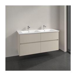 Villeroy & Boch Villeroy und Boch Collaro Waschtischunterschrank C147B0VN 126,1x61x48cm, Waschbecken mittig, LED-Beleuchtung 9,4W, cashmere grey