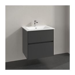 Villeroy & Boch Villeroy und Boch Collaro Waschtischunterschrank C14300VR 61,1x61x48cm, Waschbecken mittig, graphite