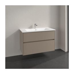 Villeroy & Boch Villeroy und Boch Collaro Waschtischunterschrank C14500VM 96,1x61x48cm, Waschbecken mittig, taupe